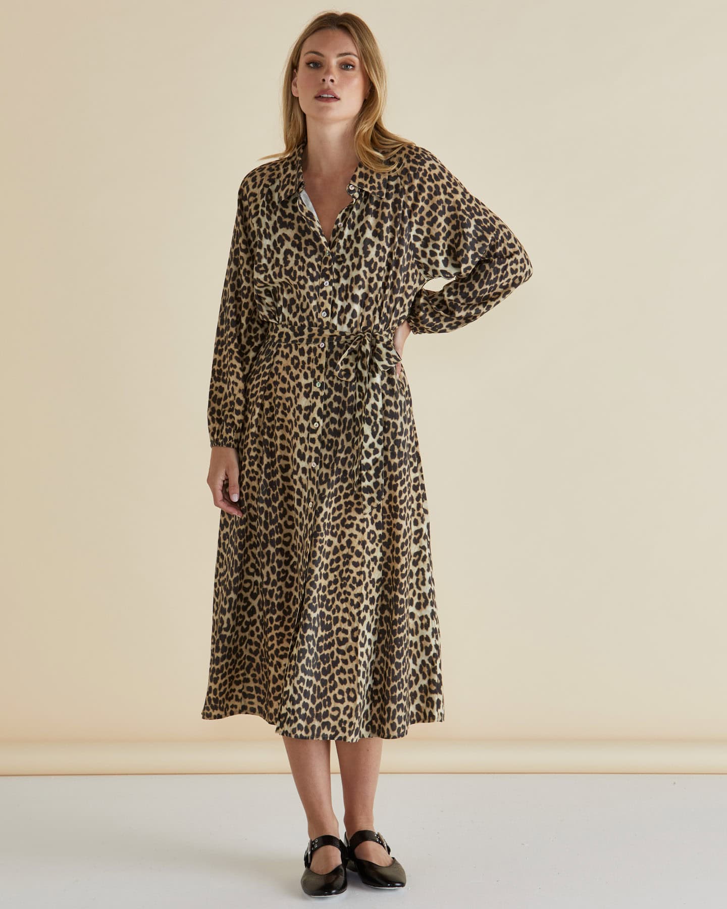 Lisa Leopard Shirt Dress - Leopard Print | Expressions Boutique
