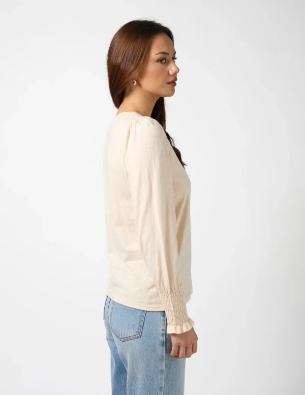 Stella Essentials Neve Top - Chalk | Expressions Boutique