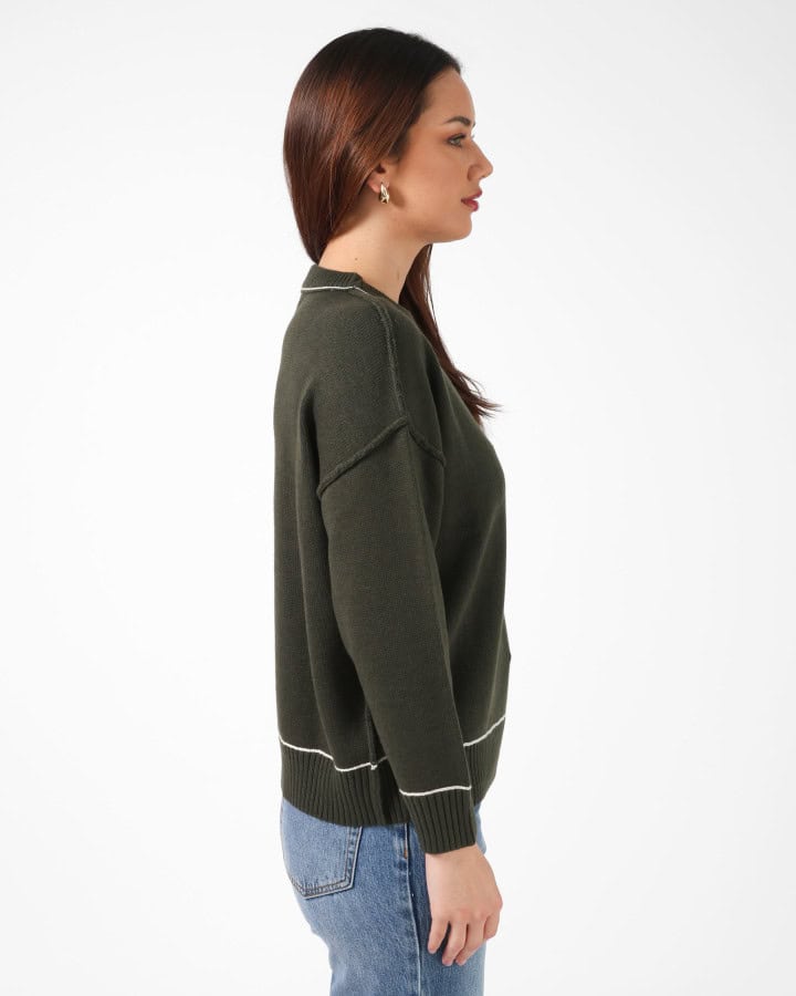 Denver Jumper - Khaki | Expressions Boutique