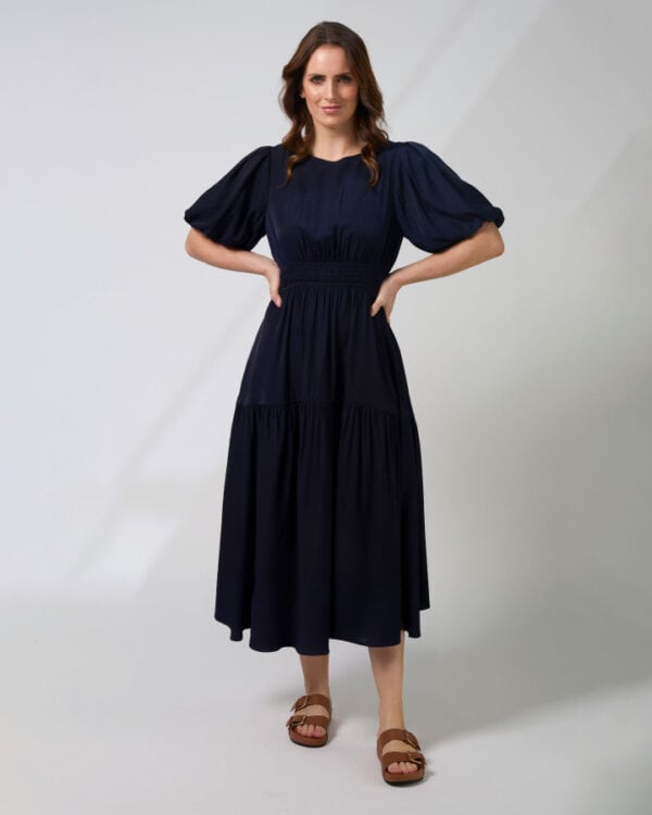 Sabrina Dress - Navy | Expressions Boutique