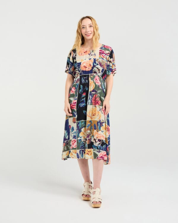 Myla Dress - Flower Party | Expressions Boutique